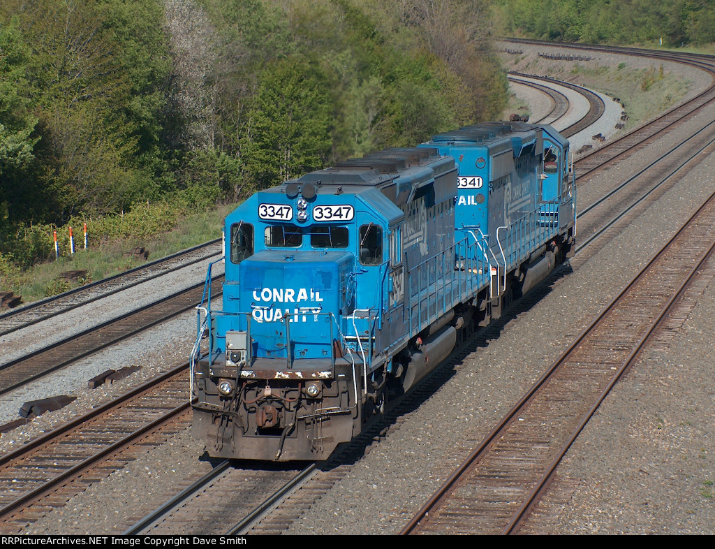 NS 3347 EB under Rt.53 headed for the slide